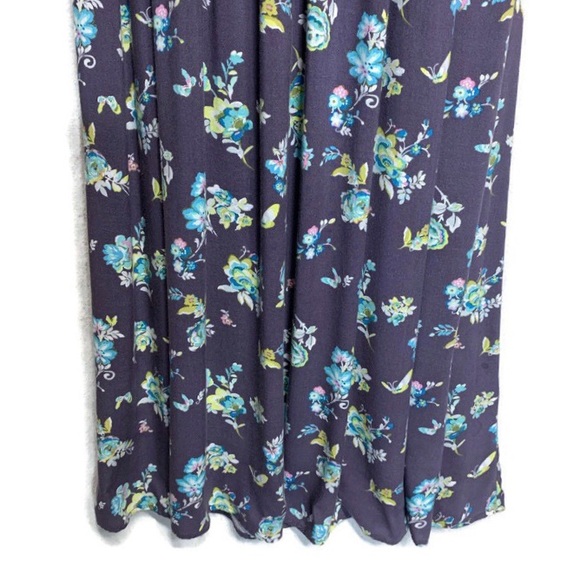 LC Lauren Conrad | Dresses | Laura Conrad Long Multiflower Periwinkle ...